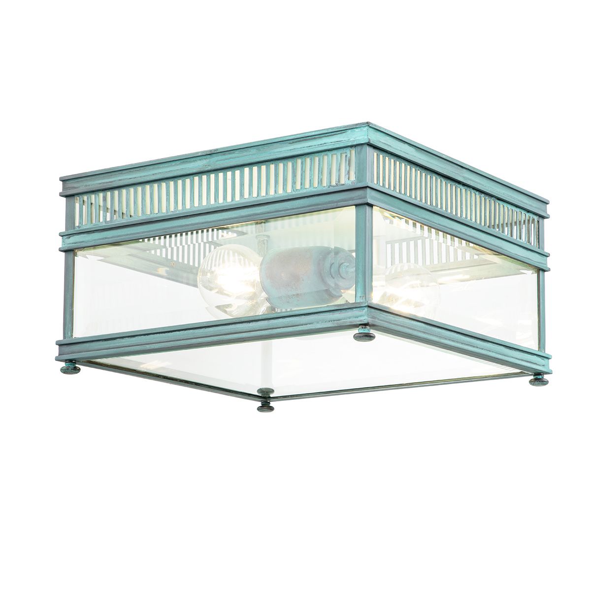 Buy Holborn Verdigris Flush Outdoor Light