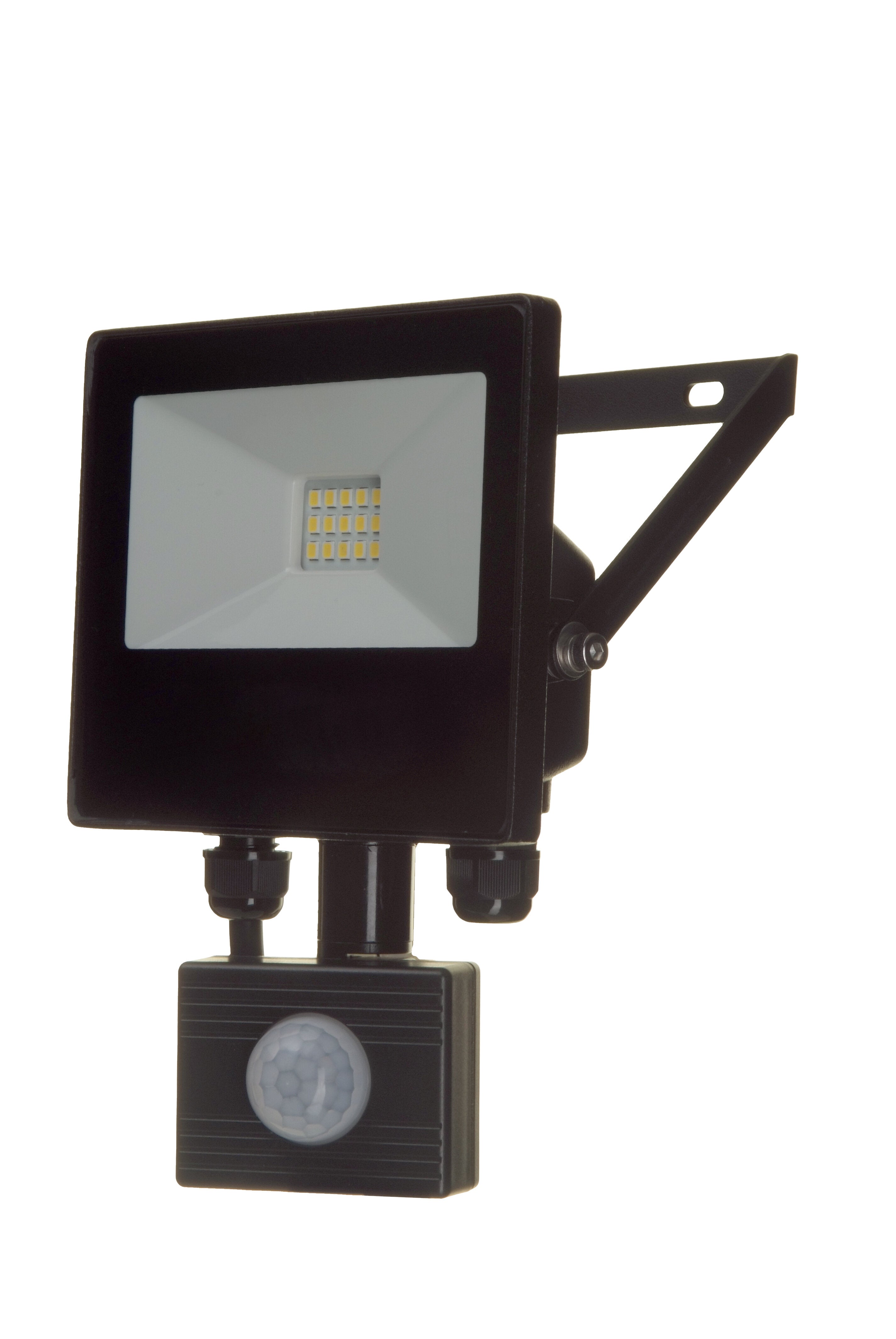 Buy Lutec Tec10 PIR IP65 Black LED Flood Light - Low Glare