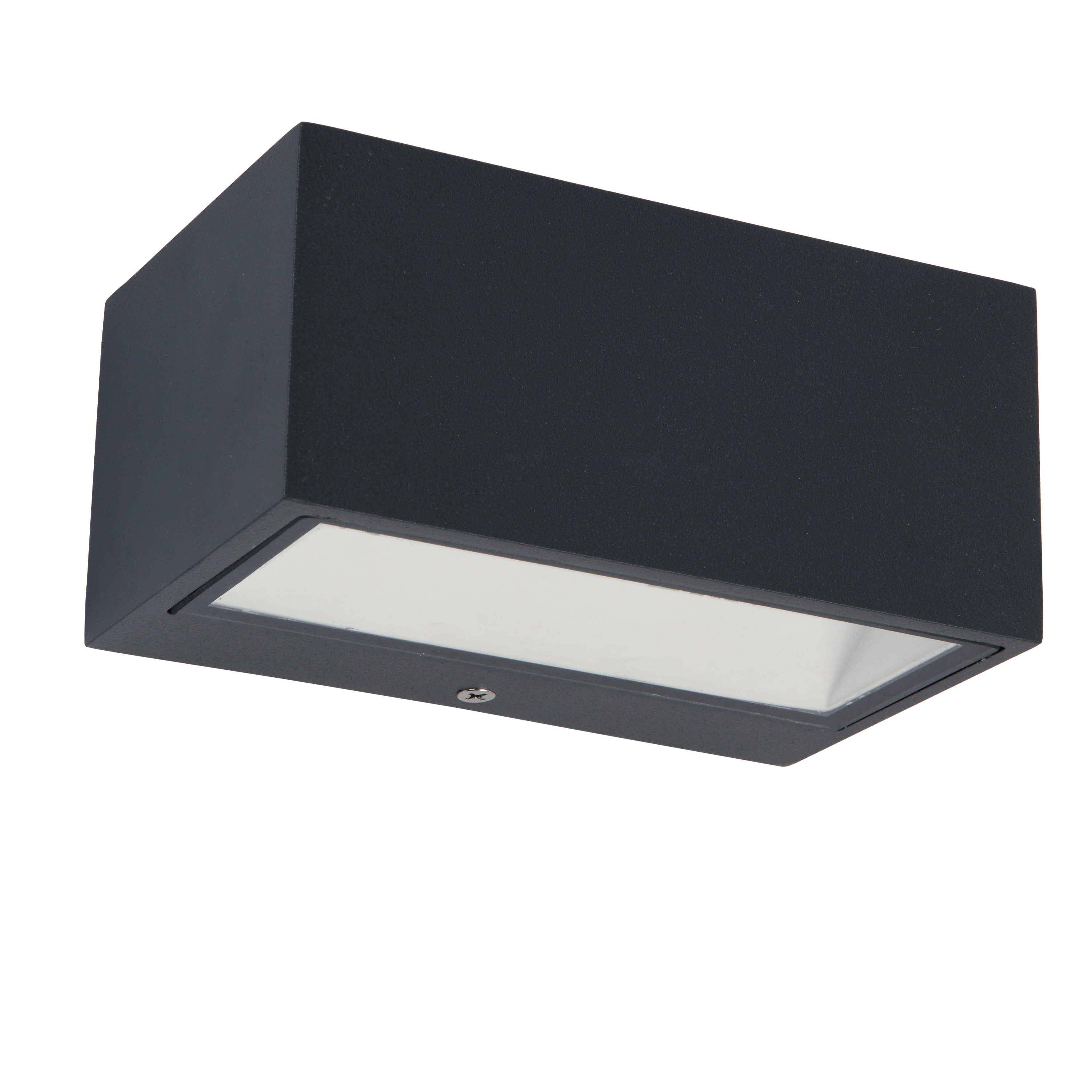 Buy Lutec Gemini Outdoor LED Brick Wall Light In Dark Grey
