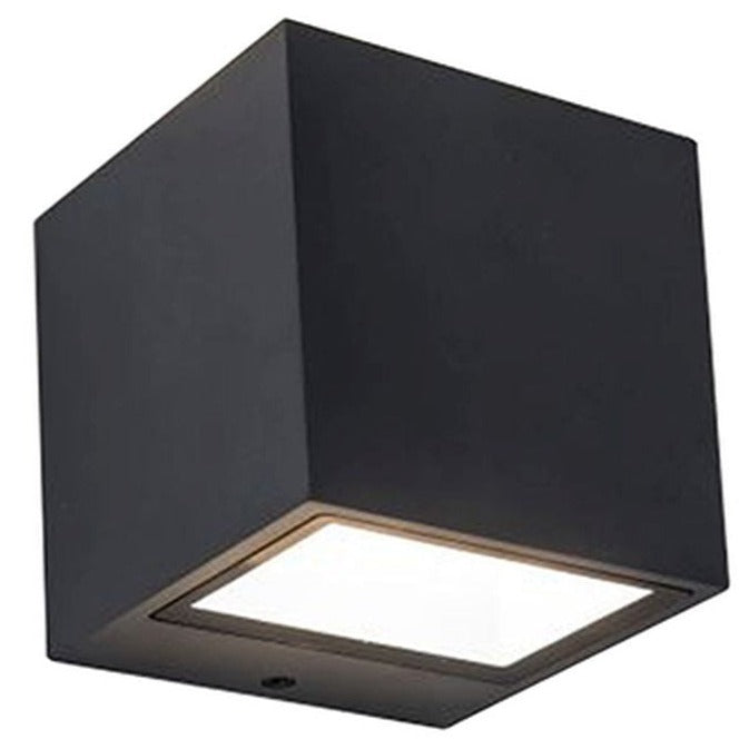 Buy Lutec Gemini Outdoor LED Down Wall Light In Matt Black