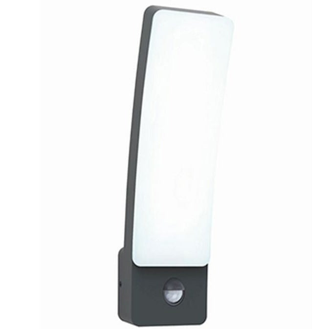 Buy Lutec Kira Outdoor LED Grey Wall Light - PIR Sensor