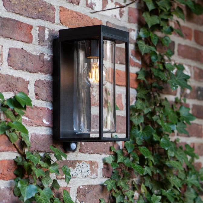 Buy Lutec Flair Solar PIR Outdoor Wall Light - Black