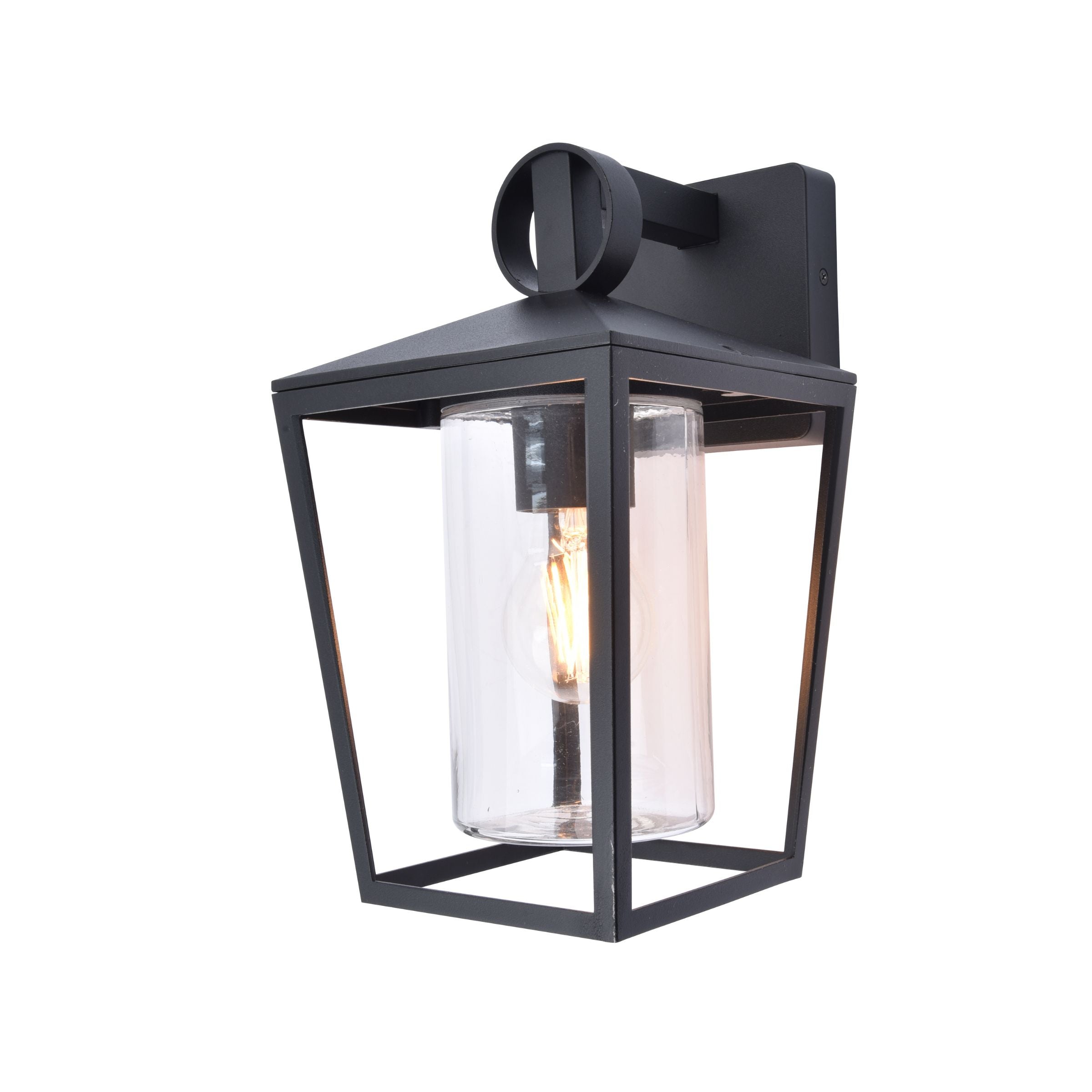 Buy Lutec West Outdoor Down Wall Lantern Light - Black